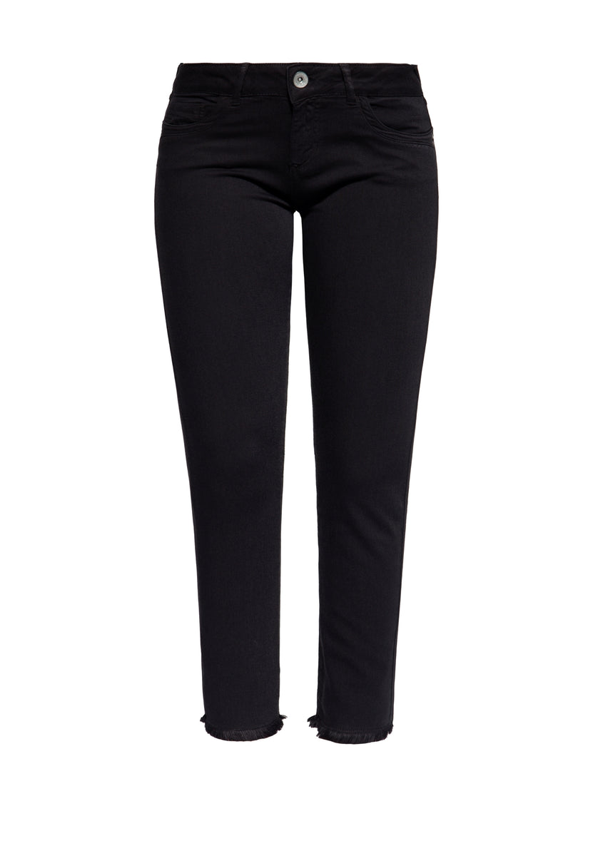 Slim-fit-Jeans mit Fransen am Saum Leoni – ATT Amor, Trust & Truth